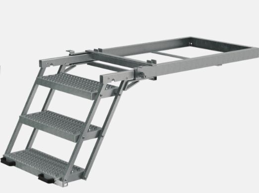 Takler pull out ladder - 3 steps - 1304 x 715 mm (LxW) - HDG (1341607 ...