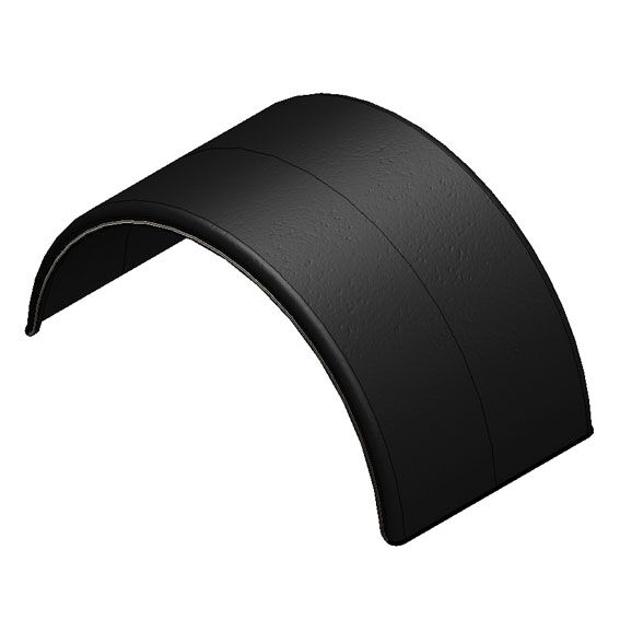Parlok mudguard 500 x 1100 mm (WxSp) - HDPE - without white line ...