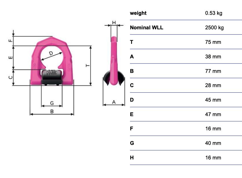 RUD lifting eye VLBS-U - 2,5t - with spring - weldable (79948301062 ...