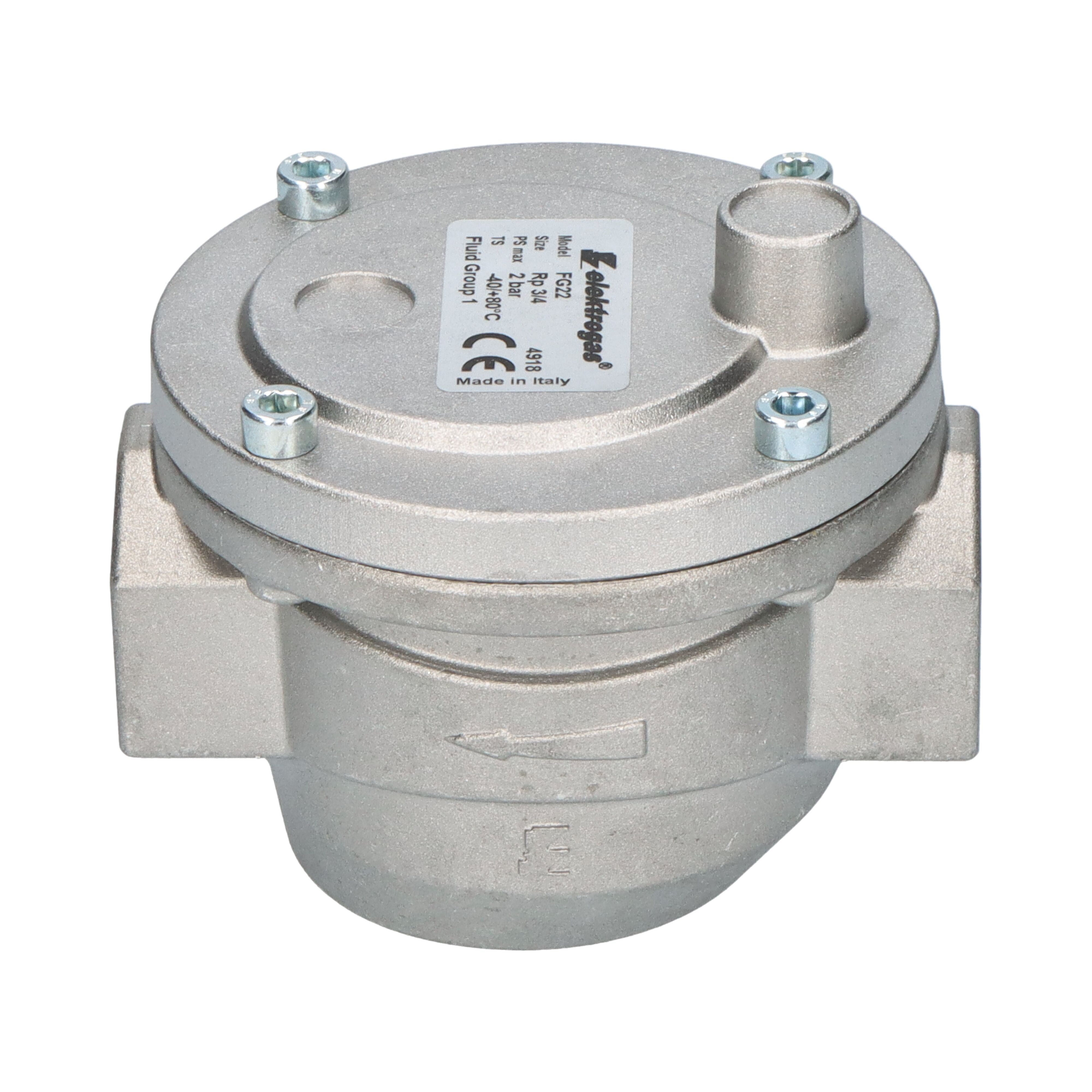 Elektrogas gas filter FG ¾" 2 bar (101000FG22), Elektrogas ...