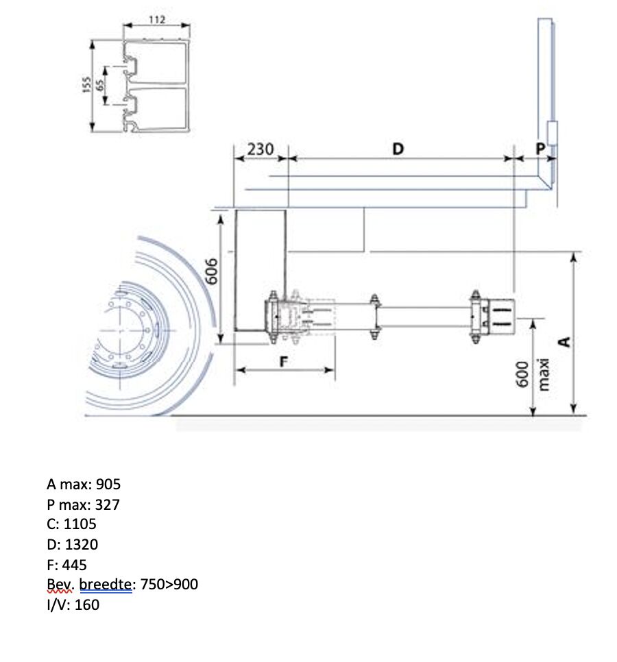 Pommier bumper XPAND - hydraulic horizontal retractable - stroke 1105 ...