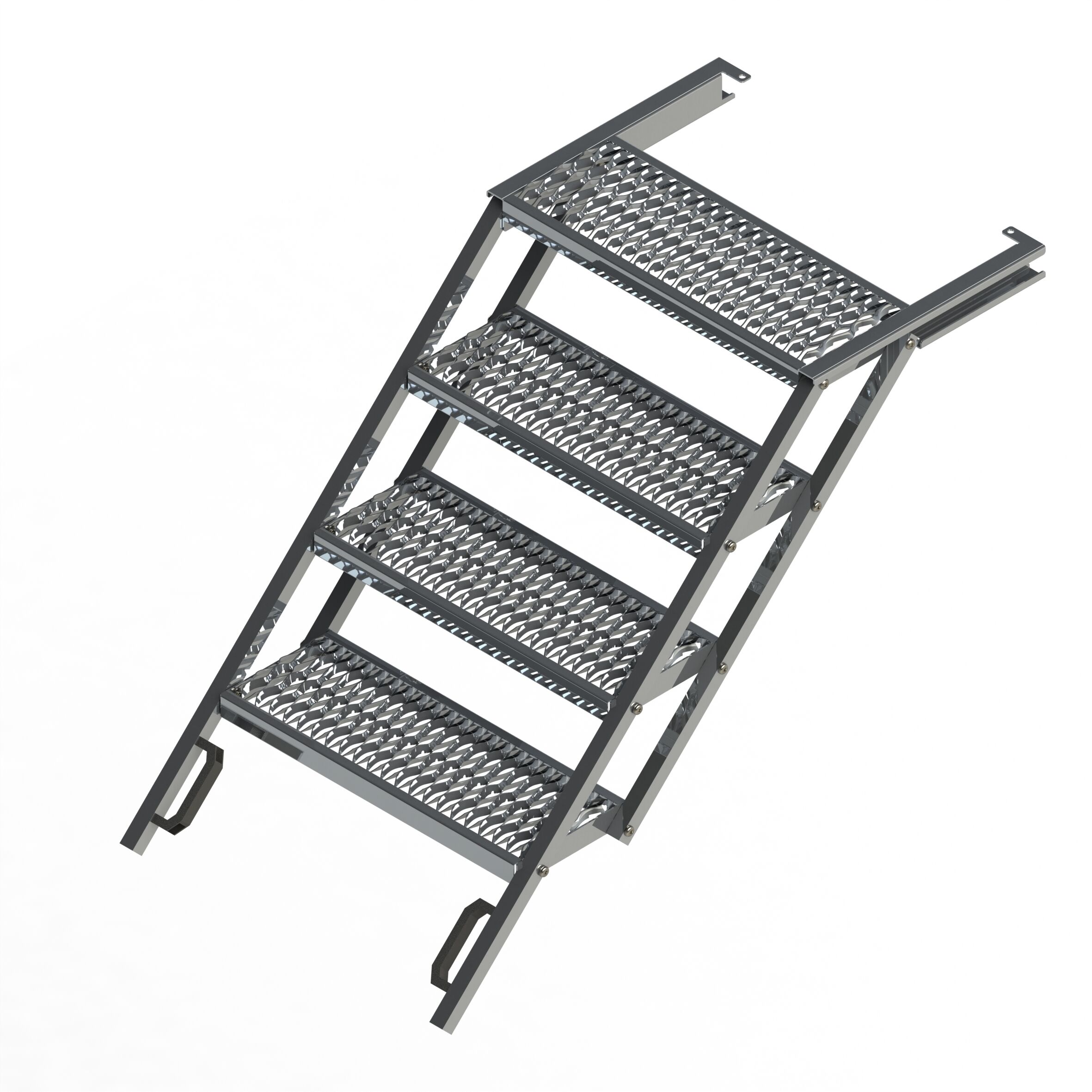 PWP échelle escamotable - 4 marches - 1607 x 825 mm (Lxl) - aluminium (1341212), PWP ...