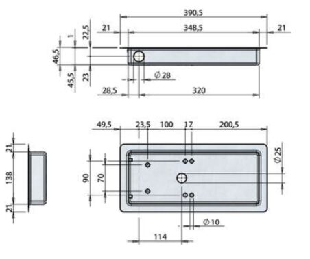 Pommier recessed bowl - for Push and Hi-push Ø 22 mm lock - stainless ...