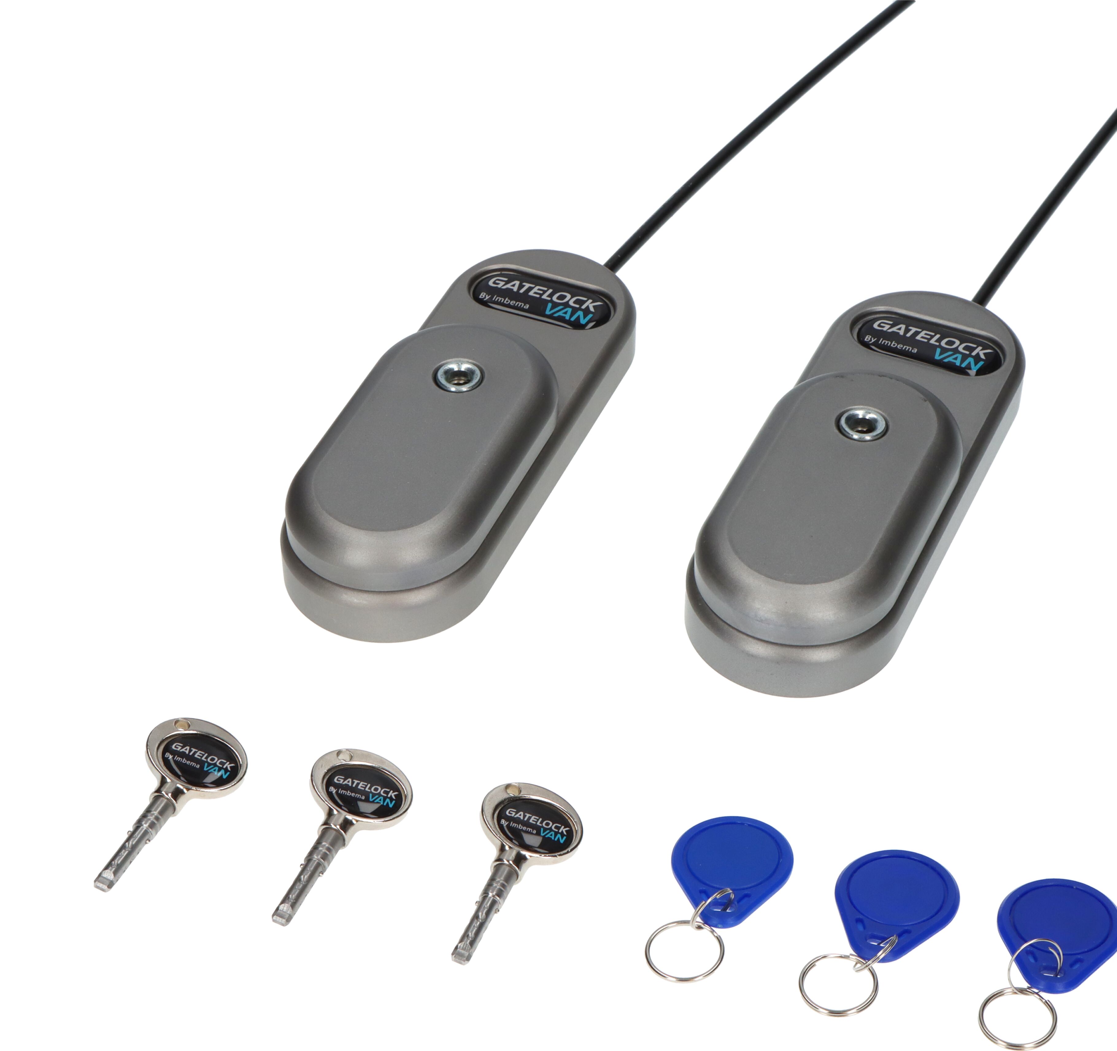 GATELOCK Van Medium electric security lock - with tag - set of 2 locks ...