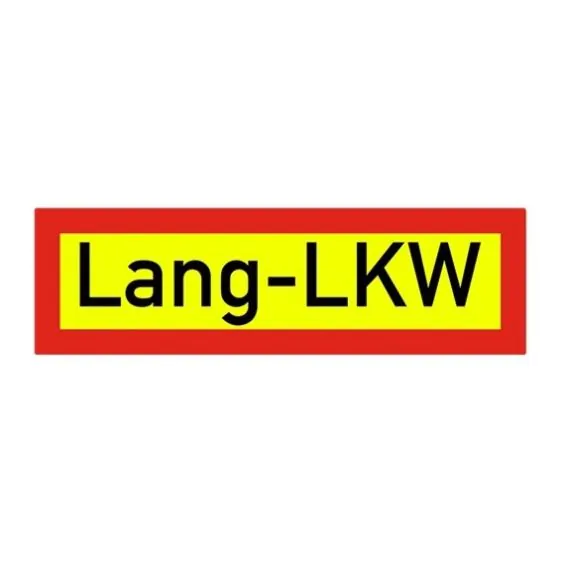 Rhiwa Quality LZV sign - "LANG-LKW" - aluminum (7000916), Rhiwa Quality ...