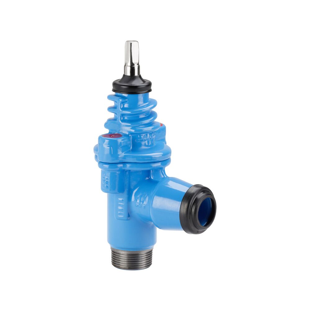 Hawle angle service valve ISO 3130 2"-63 mm Male/PE GY (5003211), Hawle ...