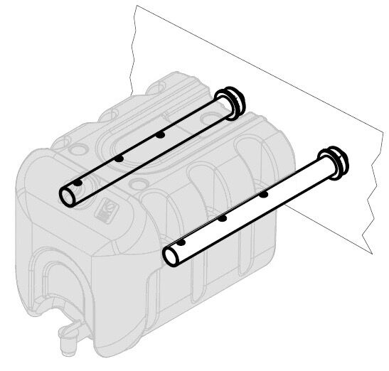 Lago brackets mounting tubes chassis for Tanky watertank (1341564 ...