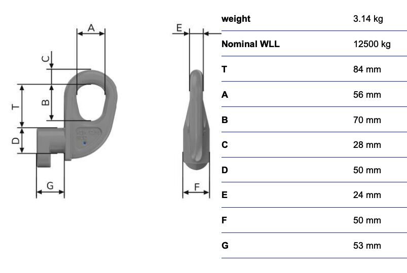 RUD VIP-Container hook VCH-12.5 t (79081826930), RUD | Safe and ...