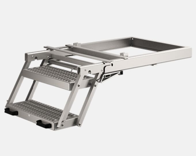 Takler pull out ladder - 2 steps - 1092 x 630 mm (LxW) - aluminum ...