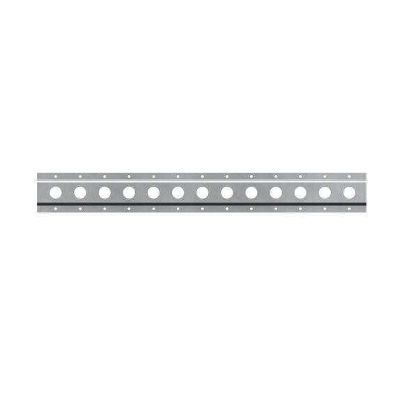 Rhiwa Quality anchor rail - round hole Ø 20 mm - low - 2993 mm - zinc ...
