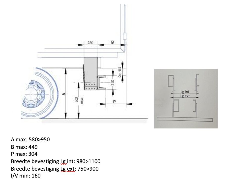 Pommier bumper BAP - fixed aluminum U-beam - R58-02 (2909420), Pommier ...