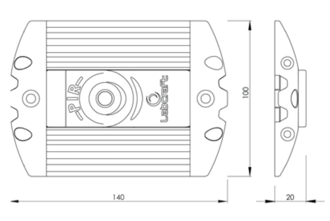 Labcraft master PIR movement sensor - for vans - 12V - IP67 (495100009 ...