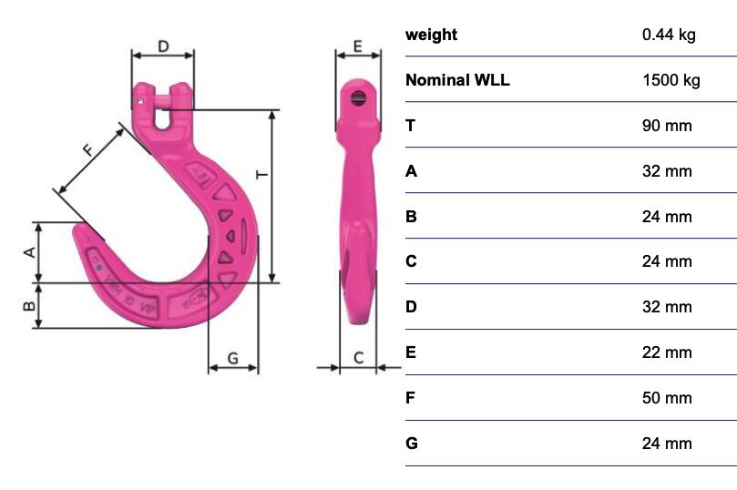 RUD VIP-Foundry hook VWH-6 (71002109100), RUD | Safe and comfortable ...