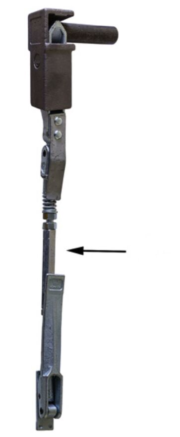 Rhiwa Quality turnbuckle 240 mm - for shuttle lock tipper - zinc plated ...