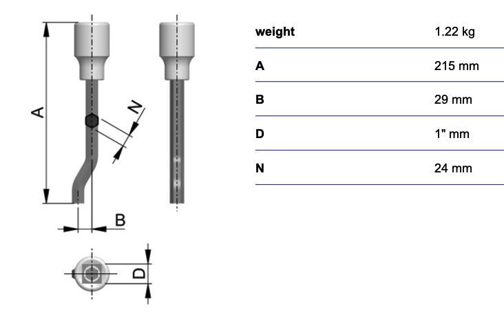 RUD socket wrench for starpoint VRS-M42 (79020803620), RUD | Vehicle ...