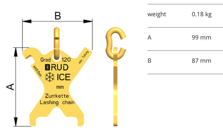 RUD ICE-Identificatietag IVSK-CURT-K-KZA-10 - voor sjorketting ...