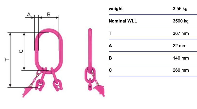 RUD VIP-Topschalm hijsoog tweesprong VSAK-2-8/140 (79940711045), RUD ...