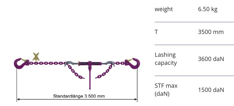 RUD ICE-Lashing chain Ergo VSK-6 - LC 3600 daN - STF 1500 daN - with ...