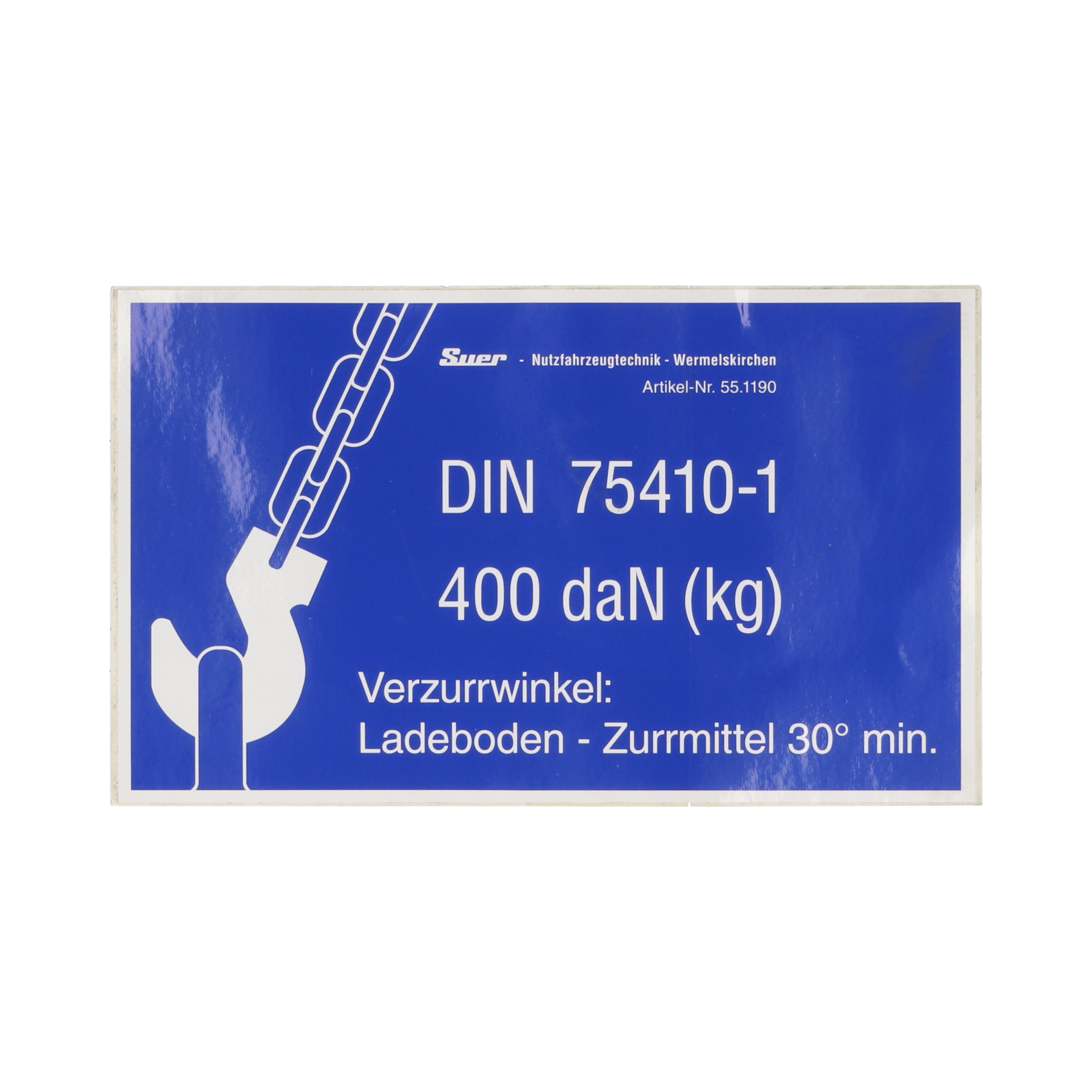 Rhiwa Quality instruction sticker lashing point - 400daN (4602030 ...