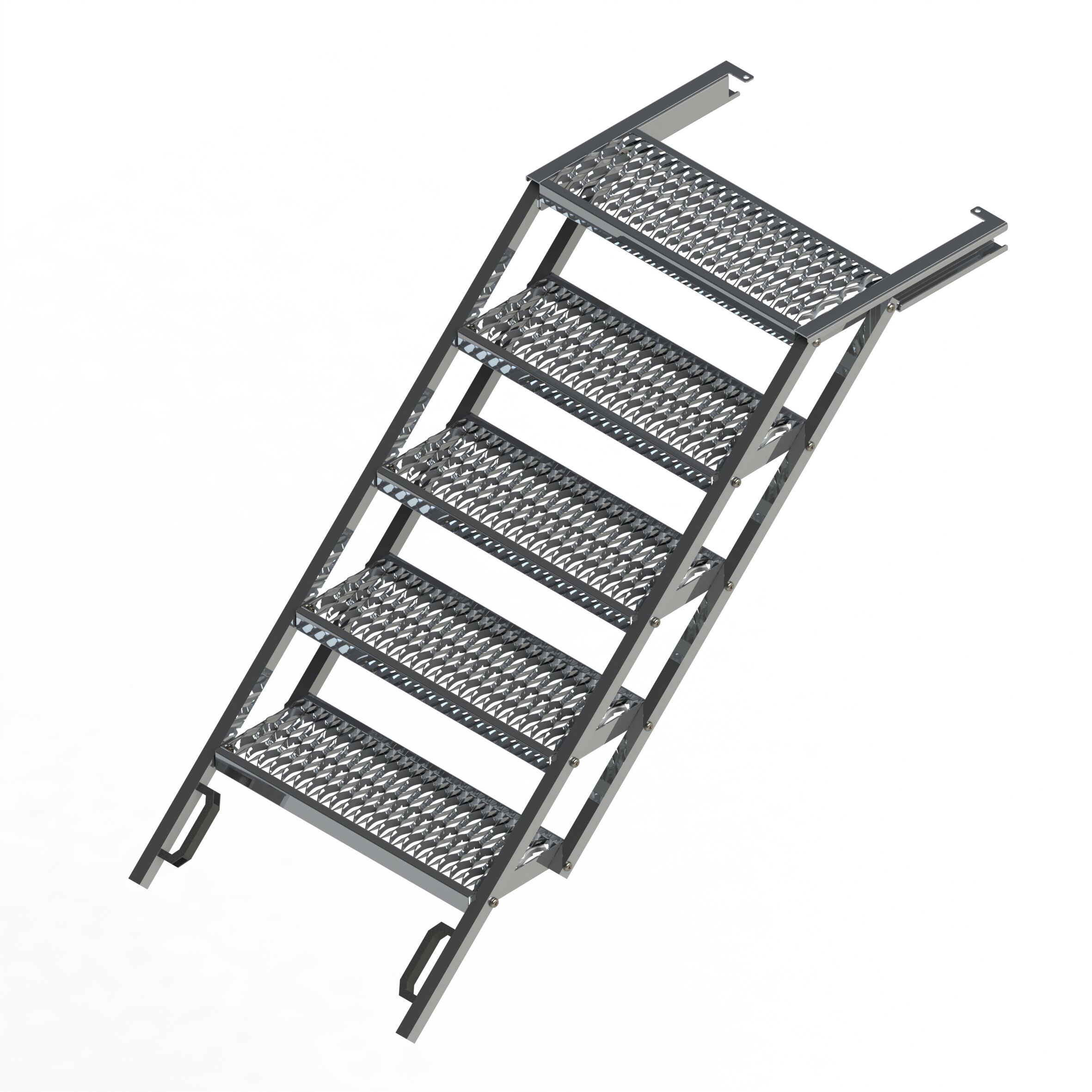 PWP pull out ladder - 5 steps - 1892 x 705 mm (LxW) - aluminum (1341207 ...