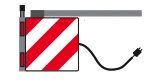Rhiwa Quality Length/width marking sign - left rear - with led ...