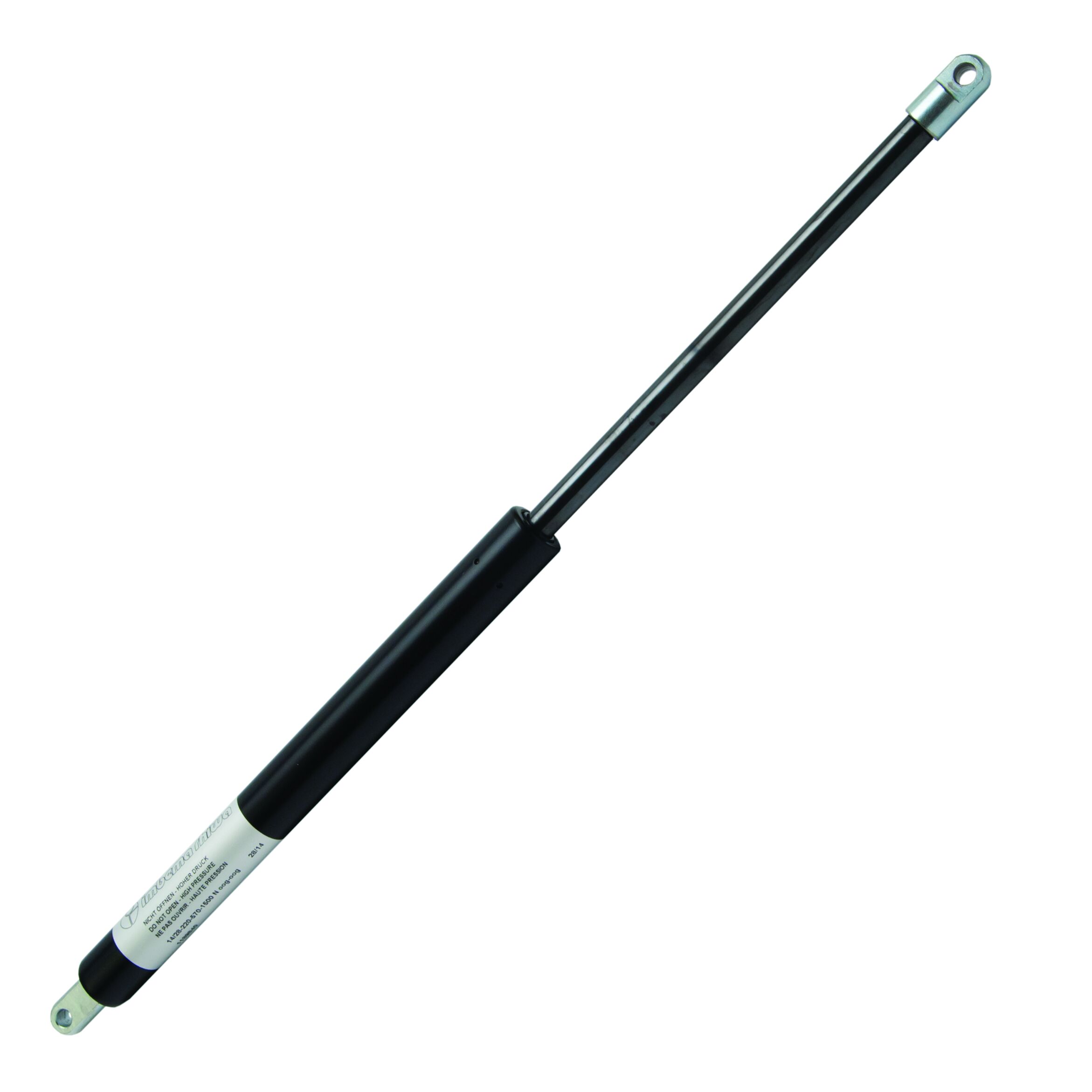 Rhiwa Quality gas spring 14/28 - 220-570 mm - 1500 Nm - 2 eyelets ...