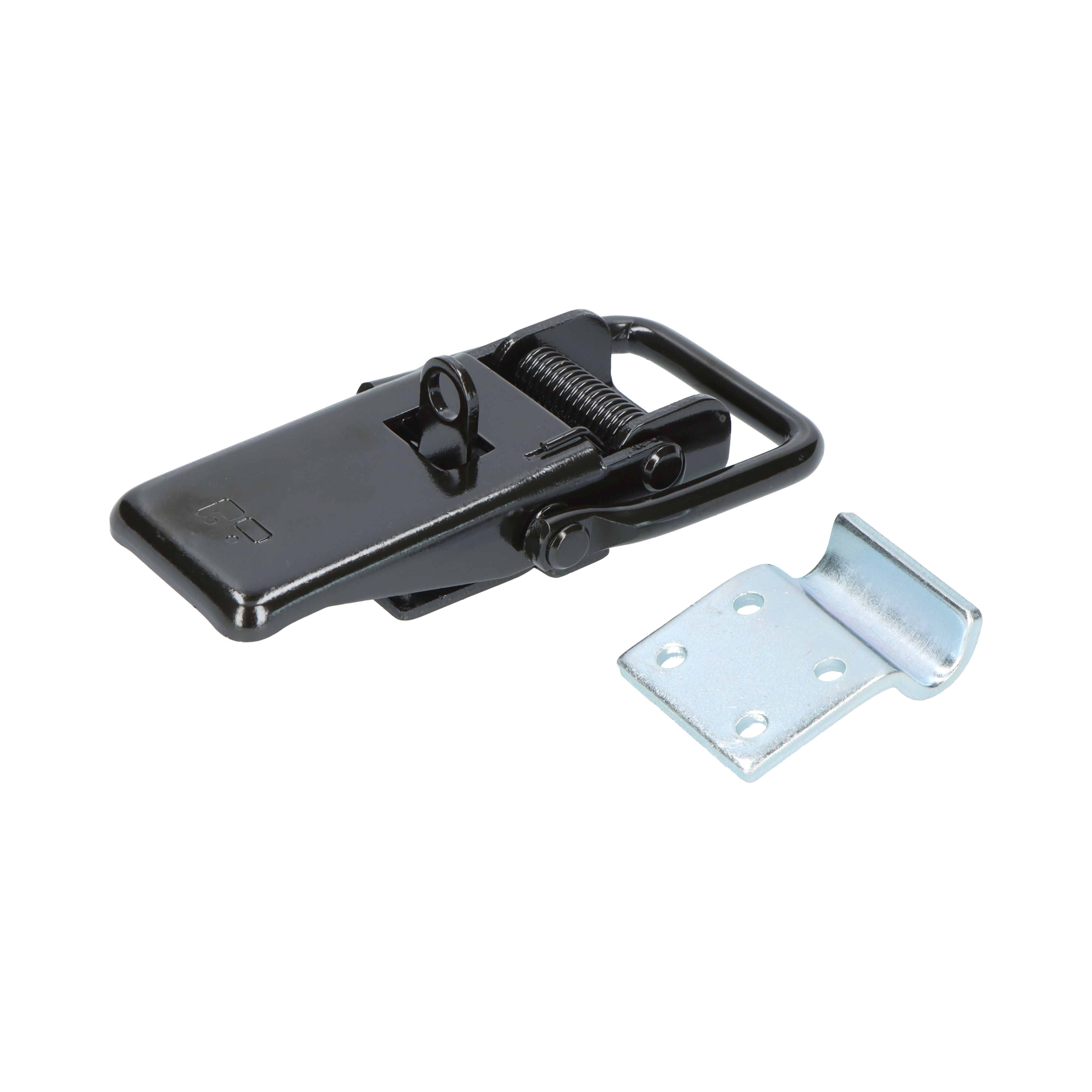 Pommier toggle latch - 105 x 50 mm - with hook and eyelet - black ...