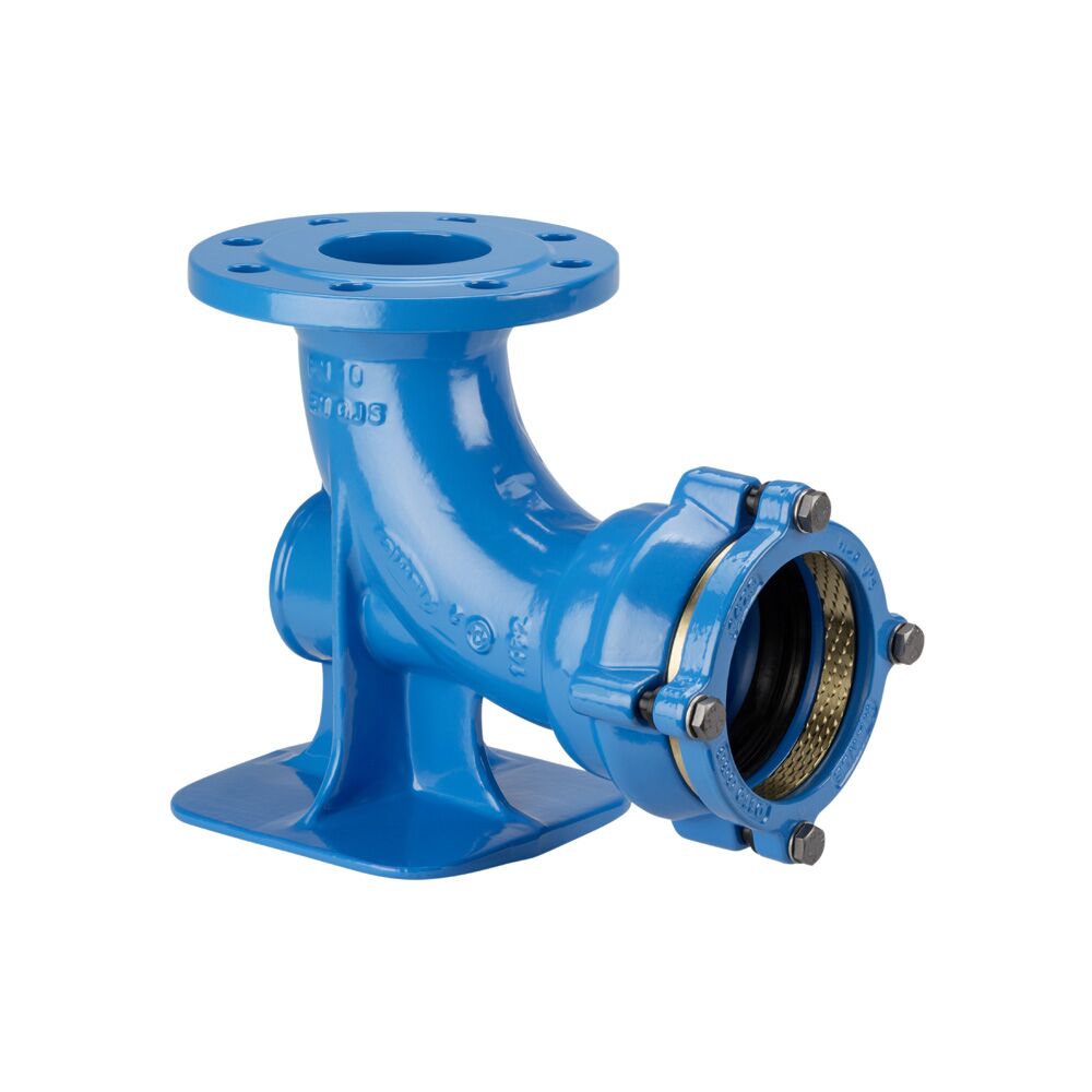 Hawle foot bend Systeem 2000 5047 DN080-090 mm (2" Bi) (5012531), Hawle ...