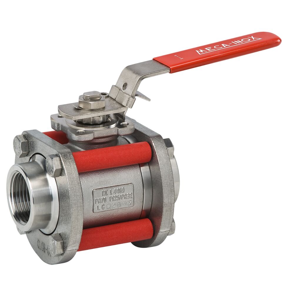 Meca-Inox ball valve PS4 PI15/PR20 reduce bore DN20 butt weld ISO 26,9 ...