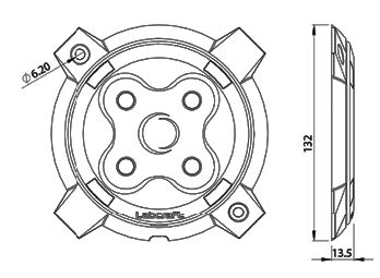 Labcraft led lighting Megalux - surface model - Ø 132 mm - 10-32V ...