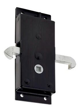 Pommier sliding door lock - right - with blocking system - black ...