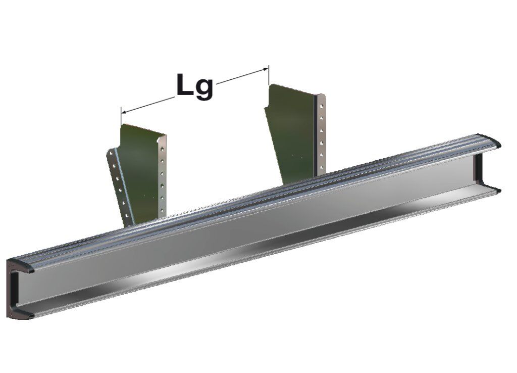 Pommier bumper BA ALU/1 - fixed aluminum U-beam - for 7,5T truck - R58 ...