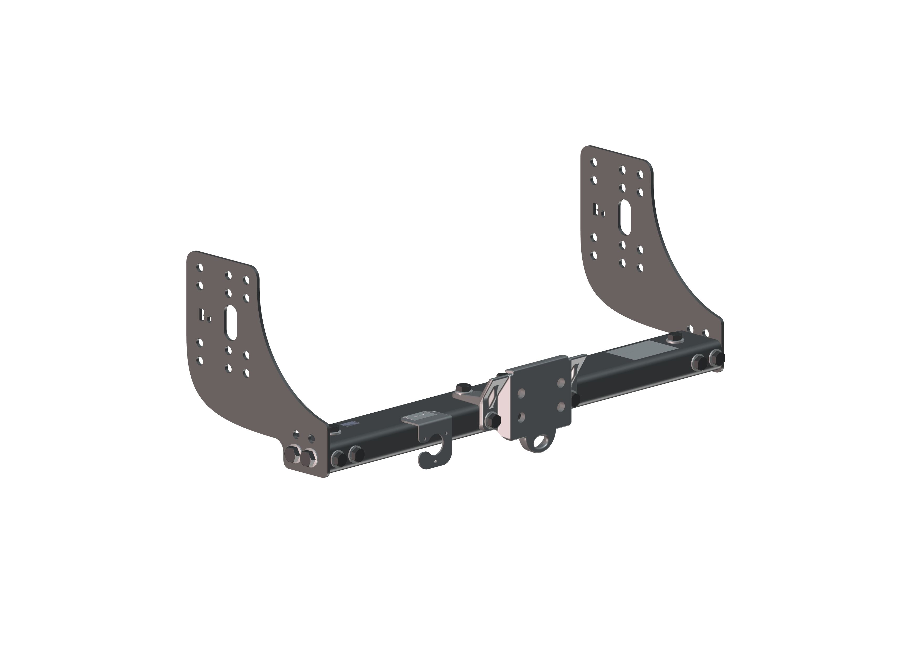 Pommier tow bar 852 mm - mounting pattern P0 - bracket kit B0 ...
