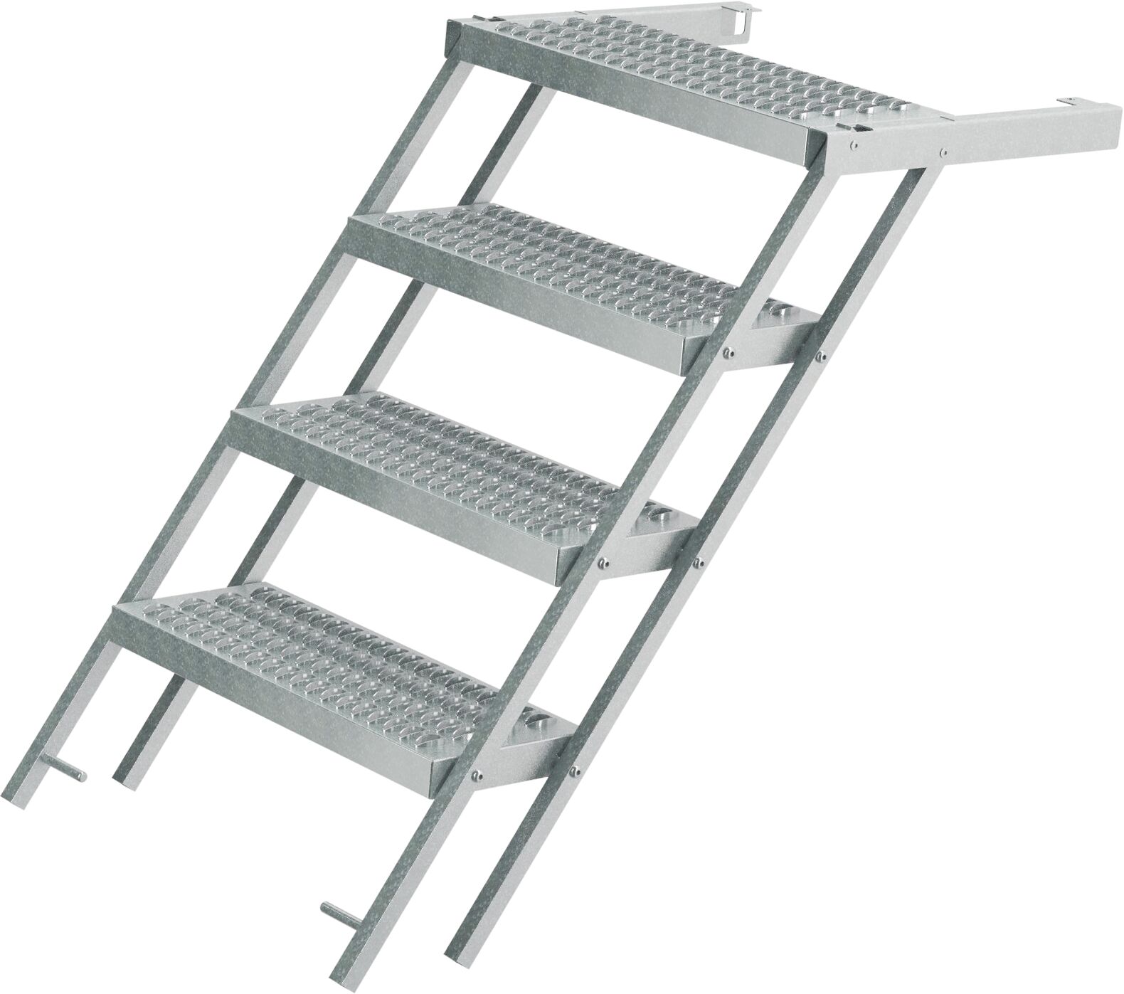 Takler pull out ladder - 4 steps "graepel" - 1592 x 623 mm (LxW) - HDG ...