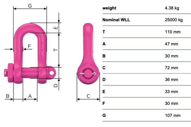 RUD VIP-C-shackle VC-SCH-5,0 - 25t (79064396520), RUD | Safe and ...