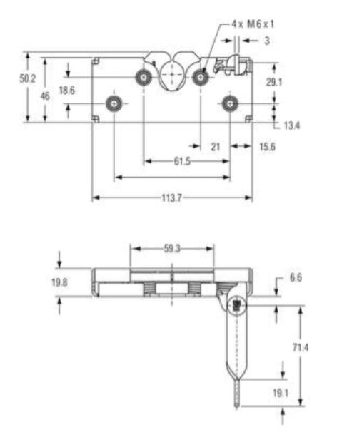 Pommier car door lock recessed - with rotor lock - left - zinc-plated ...