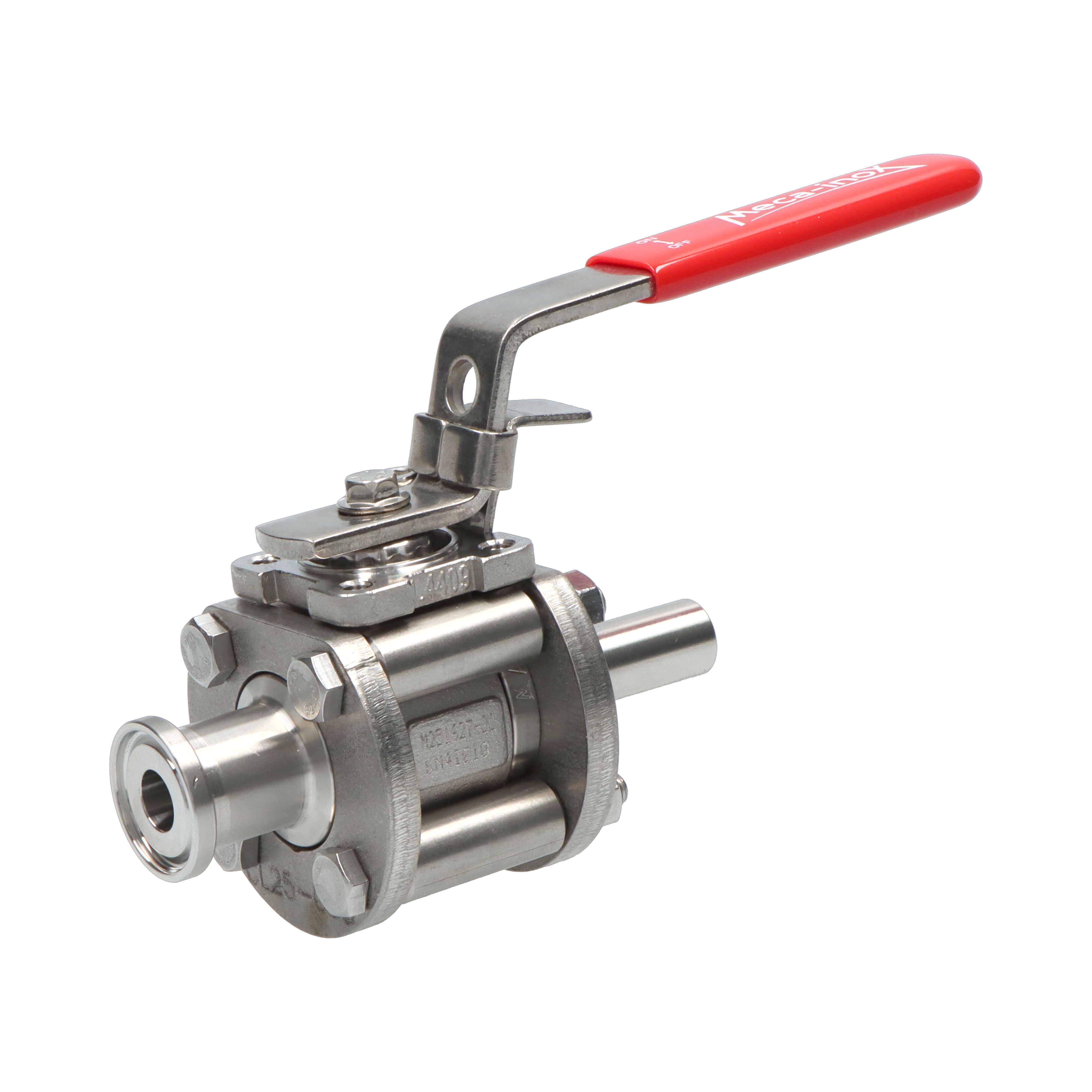 Meca-Inox ball valve PN4 PI10/PR15 1/4" Orbital weld acc. to ASME BPE 6 ...