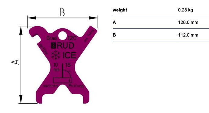 RUD ICE-Chain testing gauge IKPL-13 (79955301083), RUD | Safe and ...