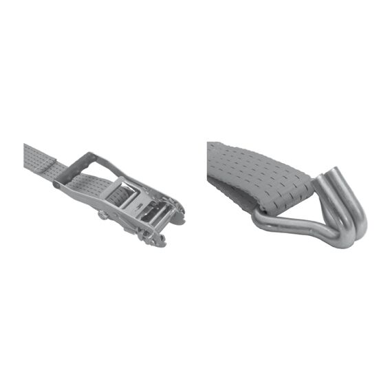 Rhiwa Quality lashing strap 50 mm - with ratchet and double pointed ...