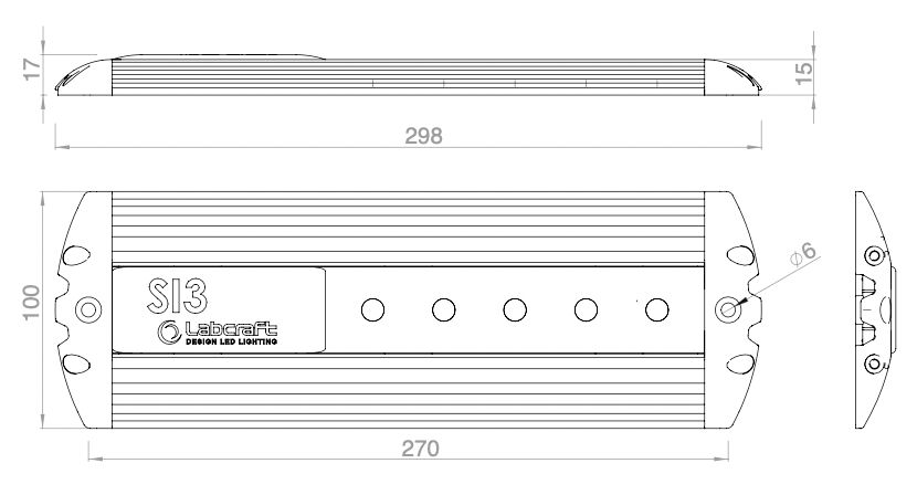 Labcraft led verlichting Powerlux met infrarood sensor - opbouw - 1194 ...