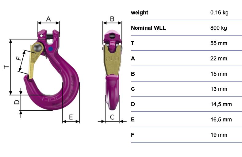 RUD ICE-Mini-hook IMH-4 (79046935730), RUD | Safe and comfortable ...